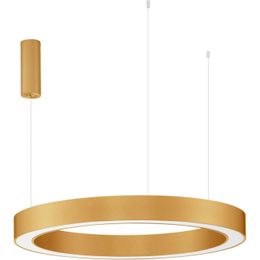 NOVA LUCE LED-H&auml;ngeleuchte "MORBIDO", 1, &Oslash; 80cm, 1 Stk., gold, Leuchten