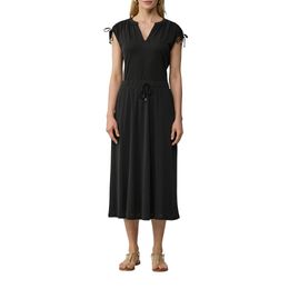 Damen Midirock, schwarz, Gr. 38, s.Oliver BLACK LABEL, unifarben, Jersey, Obermaterial: 65% Modal, 35% Polyester, R&ouml;cke, mit elastischem Bund