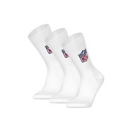 NFL Damen Kurzsocken "Socken NFL SHIELD 3Pack Crew Socks 3er Pack", Gr. 39, braun, Obermaterial: 61% Baumwolle CO. 35% Polyester PES. 4% Elasthan