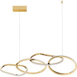 NOVA LUCE LED-H&auml;ngeleuchte "GIRISH", 4, H: 120cm, 1 Stk., gold, Leuchten, Dimmbar; H&ouml;henverstellbar; Mit Leuchtmittel