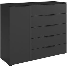 Kommode, B:120cm H:100cm T:42cmschwarz, schwarz mattglas, LeGer Home by Lena Gercke, Holzwerkstoff, Schlafzimmer, Sideboards, "Kommode Sideboard