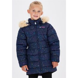 ZIGZAG Kinder Steppjacke "Astrid", blau, Gr. 110, mehrfarbig, 100% Polyester, Jacken, mit abnehmbarer Kapuze