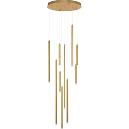 NOVA LUCE LED-H&auml;ngeleuchte "TRIMLE", 10, &Oslash; 50cm, 1 Stk., gold, Leuchten
