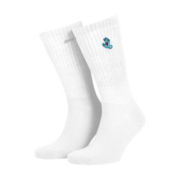 Santa Cruz Damen Socken, Gr. 42wei&szlig;, Obermaterial: 80% Baumwolle, 17% Polyester, 3% Elasthan, Socken, f&uuml;r sportive Aktivit&auml;ten, sportlicher Stil,