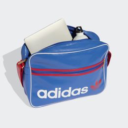 Sporttasche adidas originals "AIRLINER OG", blau, better scarlet, Obermaterial: 100% Polyurethan, Taschen Sporttasche, Schultertasche im angesagten Retrolook
