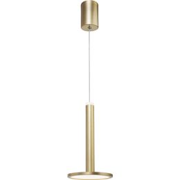 NOVA LUCE LED-H&auml;ngeleuchte "PALENCIA", 1, &Oslash; 15cm, 1 Stk., gold, Leuchten
