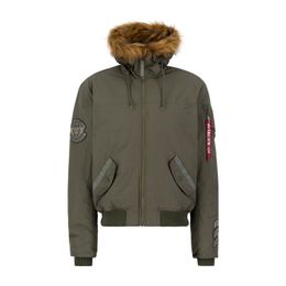 Herren Winterjacke "Arctic Guardians Jacket", gr&uuml;n, Gr. L, Alpha Industries, Obermaterial: 65% Baumwolle, 35% Nylon, Jacken