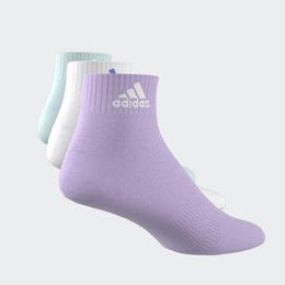 Damen Funktionssocken "CUSHIONED SPORTSWEAR ANKLE, 3 PAAR", adidas Performance, Gr. XXL, wei&szlig;, Obermaterial: 62% Baumwolle, 34% Polyester, 3%