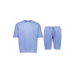 LINDBERGH Damen T-Shirt "T-Shirt Oversize Fit"lt blau, Gr. XXL, unifarben, Obermaterial: 60% Baumwolle, 40% Polyester, Shirts