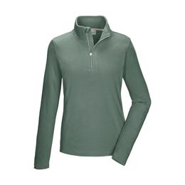 Killtec Damen Fleeceshirt "KSW 101 WMN FLC SHRT", gr&uuml;n, Gr. 38, Obermaterial: 100% Polyester, Shirts, Fleeceshirt mit Stehkragen, warm,