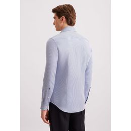 Seidensticker Herren Businesshemd "Schwarze Rose", blau, Gr. 42, Hahnentrittmuster, 100% Baumwolle, Hemden, X-Slim 1/1 Kentkragen Pepita