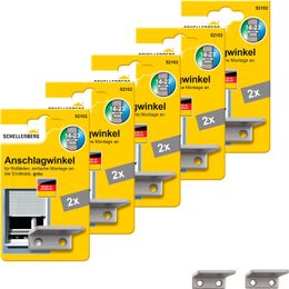 Schellenberg Rollladen-Anschlagstopper "Zubeh&ouml;r f&uuml;r Au&szlig;enrolll&auml;den", 10 Stk., grau, Rollladenstopper, Rollladenstopper, 38 x 31 x 15 mm, grau