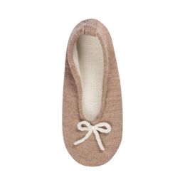 s.Oliver Damen Haussocken "warm & cozy", Gr. 39, beige, Materialmix, meliert, Socken, mit elastischem Bund