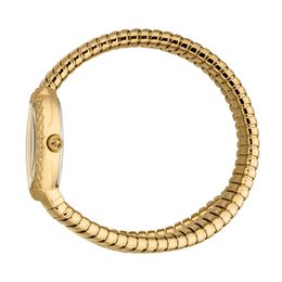 Damen Quarzuhr "Signature Snake", gold, JUST cavalli time, Armbanduhren, Armbanduhr, Damenuhr, Edelstahlarmband, analog, Kristallsteine