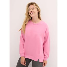 bonprix Damen Sweatshirt "Oversize-Sweatshirt", rosa, Gr. 36, unifarben, Sweatware, Obermaterial: 60% Baumwolle, 40% Polyester, Sweatshirts, l&auml;ssig