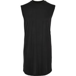 Urban Classics Damen Shirtkleid "Urban Classics Damen Ladies Modal Padded Shoulder Tank Dress"schwarz, Gr. XS, unifarben, 77% Modal, 23% Polyester,