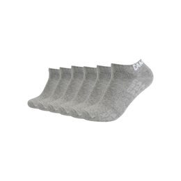 CAMP DAVID Herren Kurzsocken "mesh ventilation", Gr. 39, grau, Baumwollmischung, unifarben, Socken, mit dezentem Markenlogo