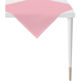 Mitteldecke Apelt, B:95cm L:95cm, rosa, Leinen, Polyester, Tischdecken, "Arizona, Uni-Basic", Leinenoptik