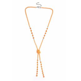 Damen Lange Kette "Heather", orange, Basic, Collezione Alessandro, Glas, Halsketten, mit Glasperlen