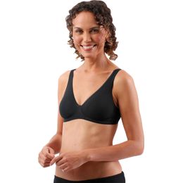 Triumph Damen Komfort-BH ohne B&uuml;gel mit vorgeformten Cups schwarz, Gr&ouml;&szlig;e 80B