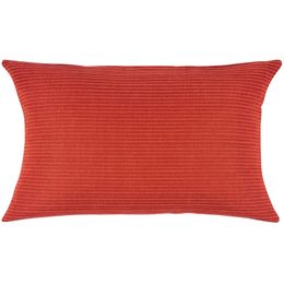 Dekokissen Pad, B:60cm L:40cm, rot, Obermaterial: 100% Baumwolle, Dekokissen_Sitzkissen_Kissenh&uuml;llen, "LAMONTE", Made in Europe, Kissenh&uuml;lle ohne