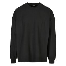 Urban Classics Herren Sweater "Urban Classics Herren Rib Terry Boxy Crew"schwarz, Gr. M, unifarben, 100% Baumwolle, Sweatshirts