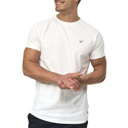 INDICODE Damen Rundhalsshirt "INKloge", wei&szlig;, Gr. XXL, unifarben, Single Jersey, Obermaterial: 100% Baumwolle, Shirts