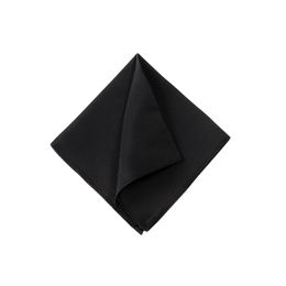 MONTI Herren Einstecktuch "RENZO", schwarz, Klassisch, Seide, Modet&uuml;cher, aus reiner Seide mit eleganter Twill-Struktur &ndash; 30 x 30 cm