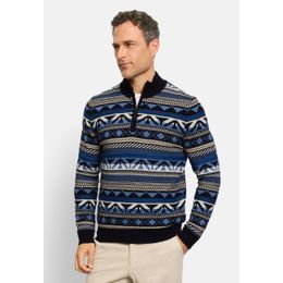 OLYMP Herren Troyer "OLYMP Casual Strick"marine, Gr. L, 46% Baumwolle, 43% Wolle, 11% Polyamid, Pullover