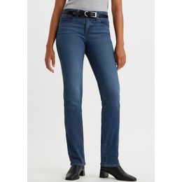 Levi's LEVI'S Damen Gerade Jeans "314 Shaping Straight", blau, Gr. 28, Denim/Jeans, Obermaterial: 60% Baumwolle, 23% Viskose, 16% Polyester, 1% Elasthan,