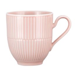 Seltmann Weiden Becher "Amina", &Oslash; 12cm x 9,6cm, 360ml, 1rosa, Trinkgef&auml;&szlig;e, Kaffeebecher, Tasse, mit Relief
