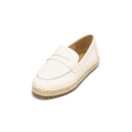 Marc O'Polo MARC O'POLO Damen Espadrille "aus weichem Ziegenleder", Gr. 42, wei&szlig;, Obermaterial: 100% Leder (Ziege), unifarben, Schuhe