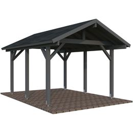 Einzelcarport Palmakodunkelgrau, dunkelgrau, Carports, "Robert"