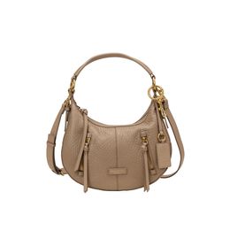 Marc O'Polo MARC O'POLO Damen Umh&auml;ngetasche "aus fein genarbtem Rindleder"earthy taupe, Leder, unifarben, Taschen
