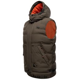 STONE HARBOUR Herren Steppweste "Egoor", grau, Gr. L, Oberstoff: 94, 5% Polyester, 5, 5% Elasthan. Futter: 100% Polyester. Wattierung: 100%