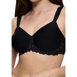 Triumph Damen Minimizer-BH "Modern Finesse W01", Gr. 90, schwarz, Microtouch, Obermaterial: 65% Polyamid, 21% Elasthan, 14% Polyester, bestickt,