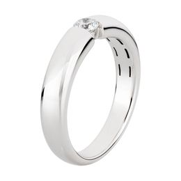 OROLINO Damen Fingerring "Gold 585 mit nat&uuml;rlichem Brillant 0,25 ct.", 064 (20,4), 0,25 SI = kleine Einschl&uuml;sse, Gold, wei&szlig;, Gold, Fingerringe