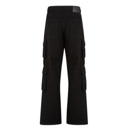 2Y STUDIOS Herren Bequeme Jeans "2Y Studios 2Y Aidan Cargo Baggy Jeans", schwarz, Gr. 34, unifarben, 100% Baumwolle, Jeans