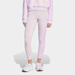 Damen Trainingstights "ESSENTIALS 3-STREIFEN COTTON LEGGINGS"ice lavender, bliss lila, normal, gr., Gr. XXL, adidas Sportswear, Obermaterial: 90%