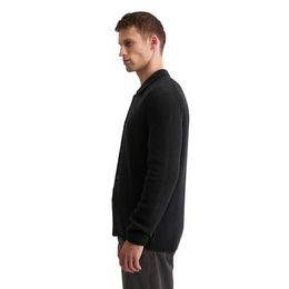 Marc O'Polo MARC O'POLO Herren Cardigan "aus weichem Schurwoll-Mix", schwarz, Gr. XL, unifarben, Obermaterial: 62% Schurwolle, 20% Baumwolle, 18% Polyamid,