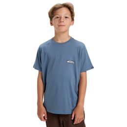 Quiksilver Jungen T-Shirt "Evo Border Lines"china blau, Gr. 14, Obermaterial: 100% Walkfrottier;, Shirts