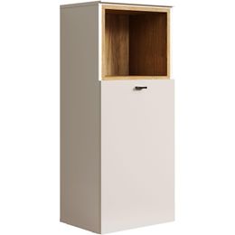 Unterschrank Welltime, B:40cm H:95cm T:31cmkaschmir und eiche, Badezimmer, Schr&auml;nke, "San Pedro", Standschrank mit Soft-Close Funktion - (B/T/H)