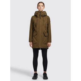 Khujo Damen Kurzmantel "AIRA4", gr&uuml;n, Gr. S, unifarben, 80% Baumwolle, 20% Nylon, M&auml;ntel