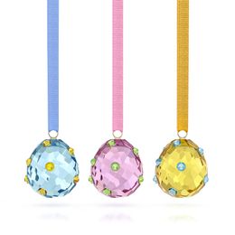 Dekoh&auml;nger Swarovski "Kristallfigur Sammelfigur Multipack IDYLLIA", blau, rosa, gelb, gr&uuml;n, gelbgoldfarben, Dekoh&auml;nger, Baumwolle, Kristallglas, Metall, Swarovski Kristall