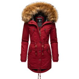 Marikoo Damen Wintermantel "La Viva Prc", rot, Gr. XS, Oberstoff: 100% Baumwolle; Futter: 100% Polyester; Wattierung: 100% Polyester; &Auml;rmelfutter: