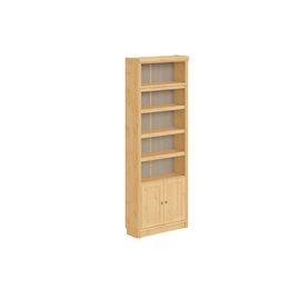 B&uuml;cherregal Home Affaire, B:80cm H:220cm T:29cmnatur, Massivholz, Wohnzimmer, Regale, "Soeren", aus massiver Kiefer, H&ouml;he 220 cm, mit 2 Holzt&uuml;ren,
