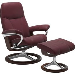 Relaxsessel stressless, B:82cm H:102cm T:72cm, rot, Leder BATICK: BATICK ist ein leicht korrigiertes, durchgef&auml;rbtes und genarbtes M&ouml;belleder, bei