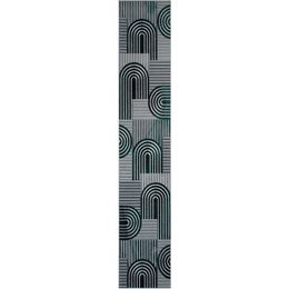 Teppich OTTO HOME, B:80cm H:8mm L:400cmdunkelgr&uuml;n, Kunstfaser, Wohnzimmer, Teppiche, "Lysandra", 3D-Effekt, softer Kurzflor, pflegeleicht, leichter