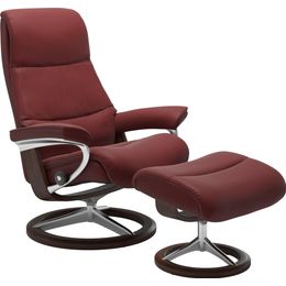 Relaxsessel stressless, B:78cm H:108cm T:78cm, rot, Leder BATICK: BATICK ist ein leicht korrigiertes, durchgef&auml;rbtes und genarbtes M&ouml;belleder, bei