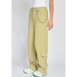 Gang Damen Cargohose "94TESSA", gr&uuml;n, Gr. 29, unifarben, Web, Obermaterial: 98% Baumwolle, 2% Elasthan, Hosen